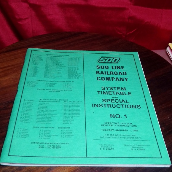 SOO LINE | Other | Vgt Soo Line Railroad 985 Instruction Manual | Poshmark